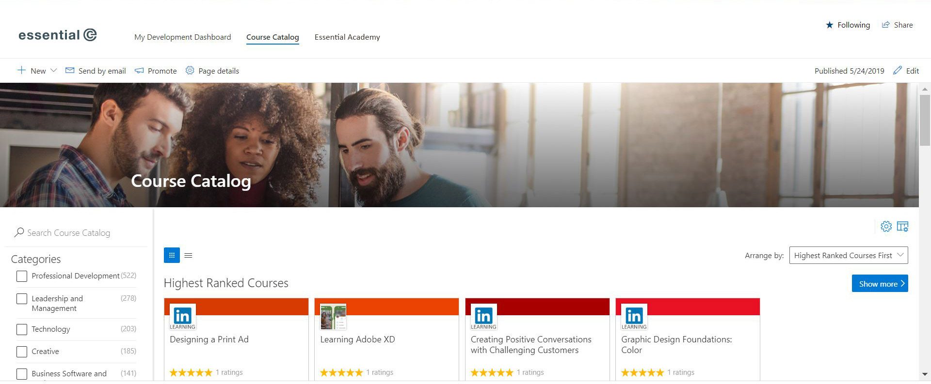 Announcing LMS365 Support for LinkedIn Learning | Essential