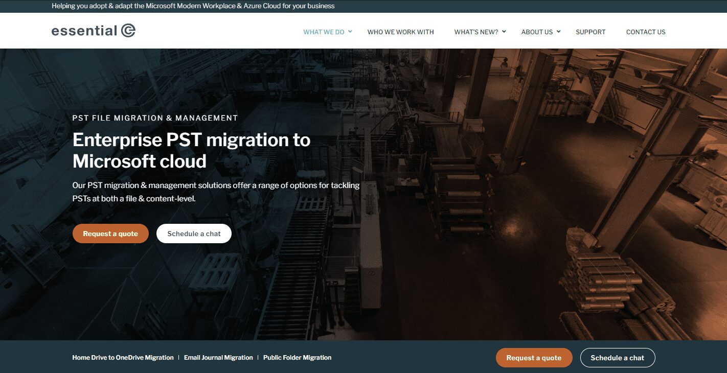 Enterprise PST Migration to Microsoft Cloud | Essential