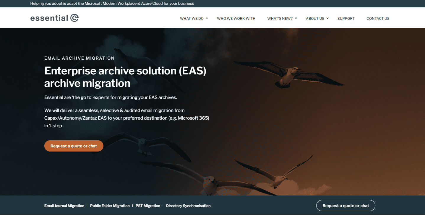 EAS Archive Migration | Essential